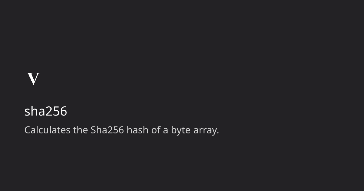 sha256 · Viem