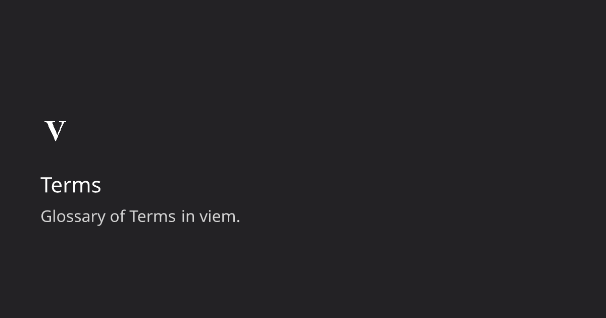 Terms · Viem