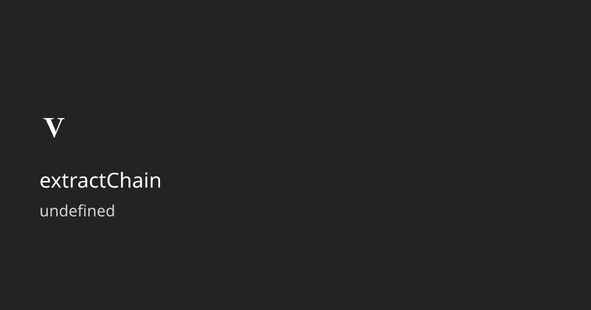 extractChain · Viem