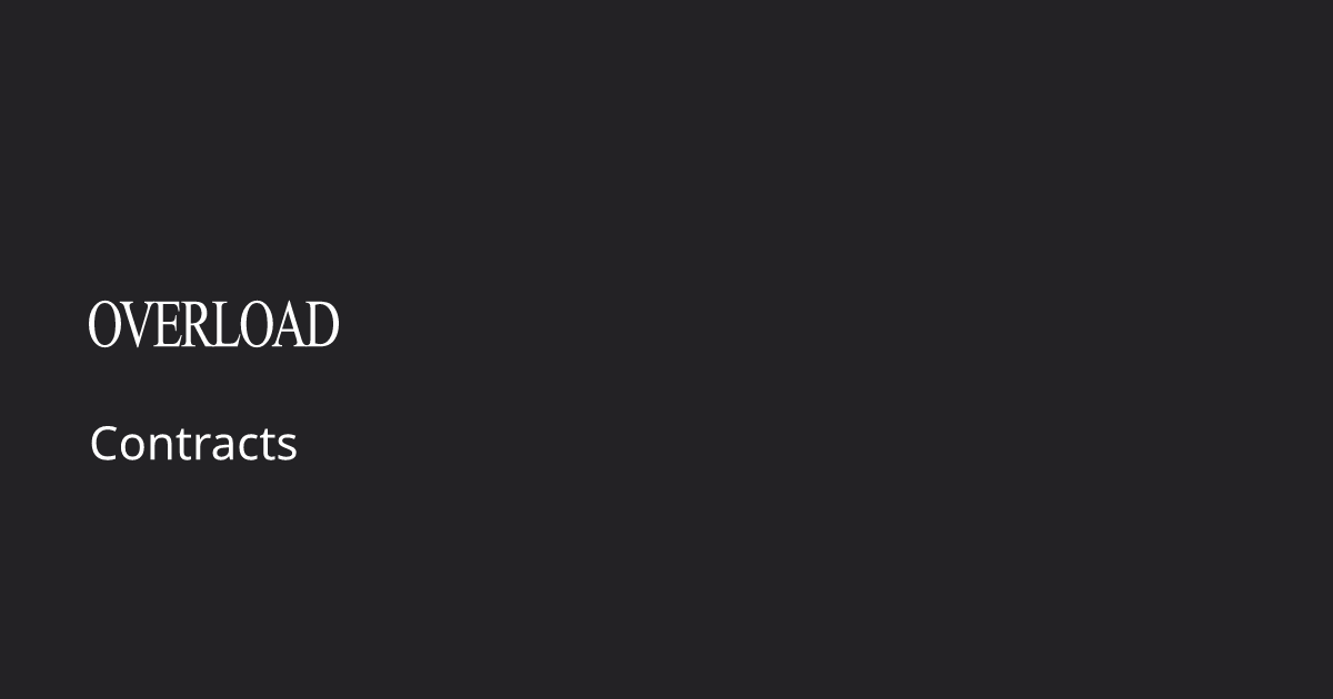 Contracts – Overload