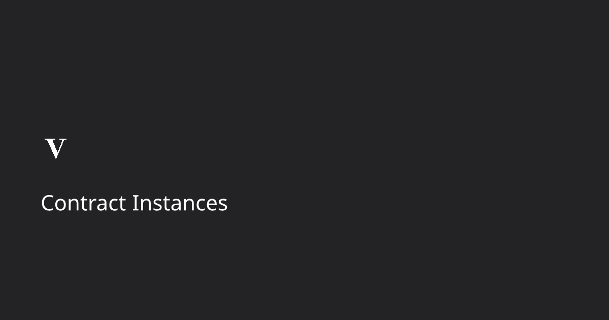 Contract Instances · Viem