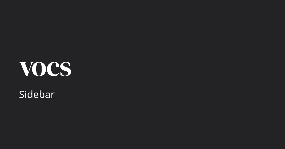 Sidebar & Top Navigation – Vocs